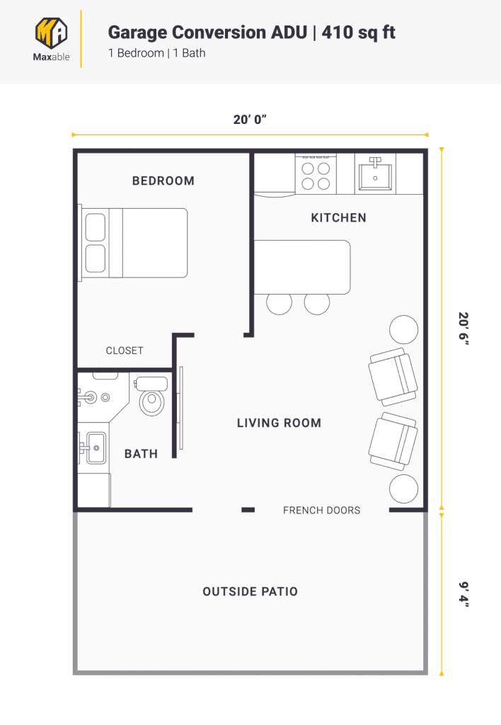 5 Free ADU Floor Plans to Inspire Your Project - Maxable