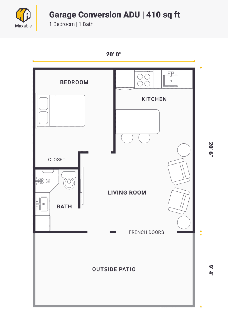 5 Free ADU Floor Plans to Inspire Your Project - Maxable
