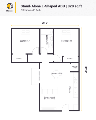 5 Free ADU Floor Plans to Inspire Your Project - Maxable