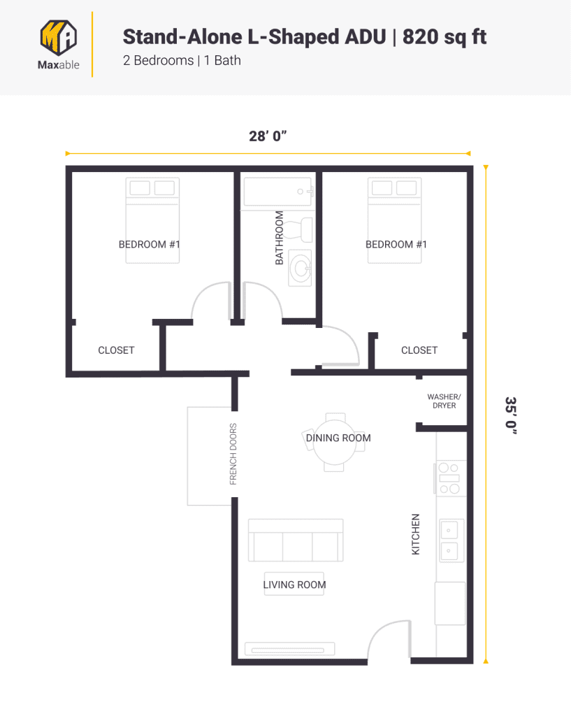 5 Free ADU Floor Plans to Inspire Your Project - Maxable