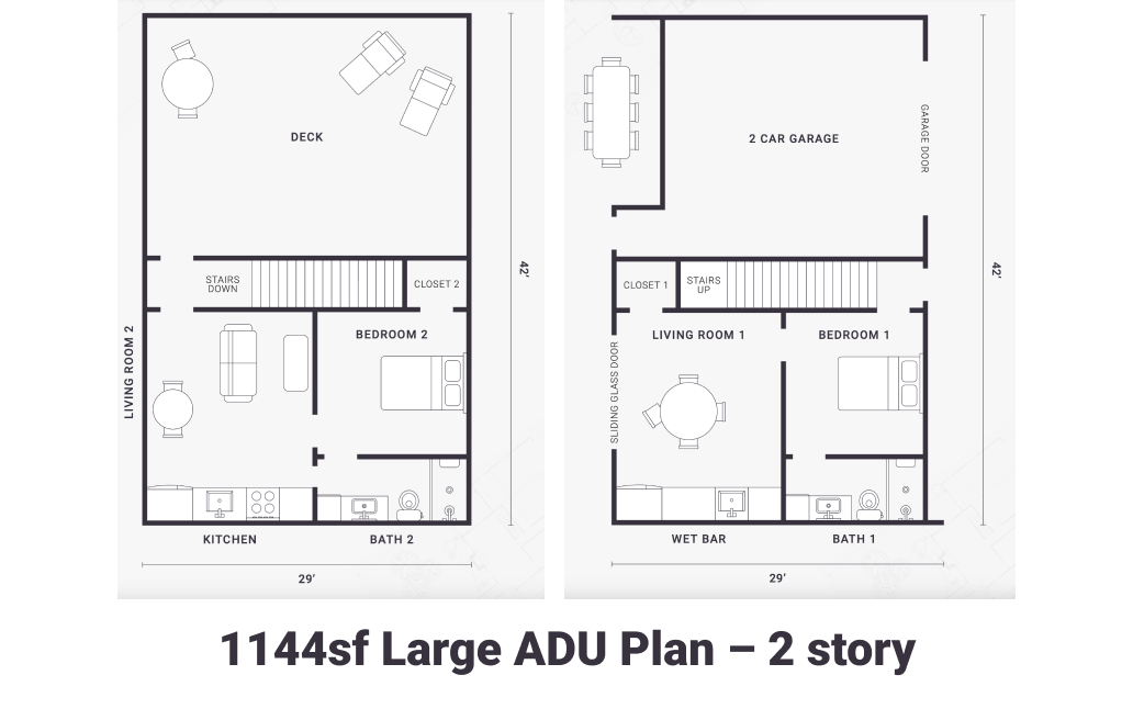 Large ADU Plans (Three-Bedroom ADU Plan) - Maxable